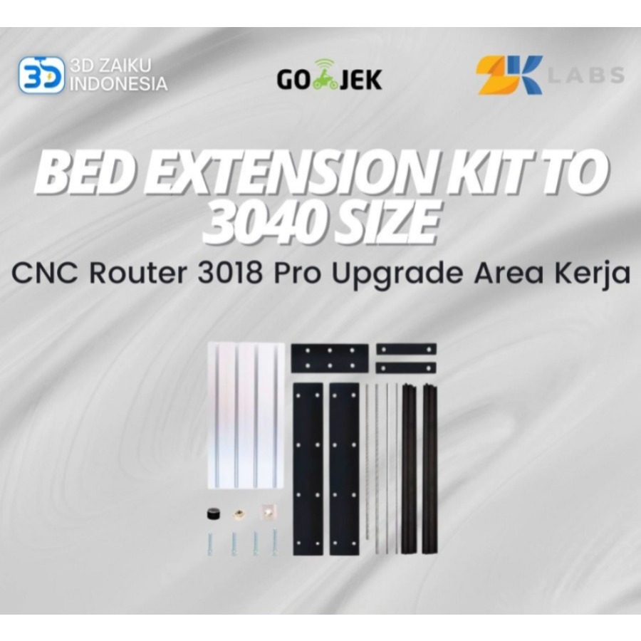 Jual CNC Router 3018 Pro Upgrade Area Kerja Bed Extension Kit to 3040 ...