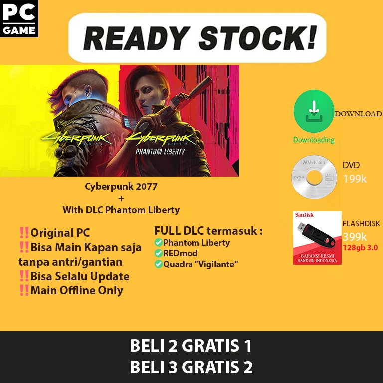 Jual Cyberpunk 2077 PC Original + FULL DLC | Shopee Indonesia