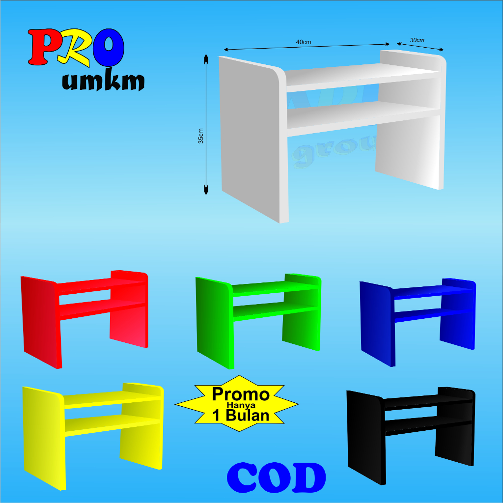 Jual Rak Printer/Stand Laptop/Rak Meja Serbaguna/Rak Printer Minimalis ...