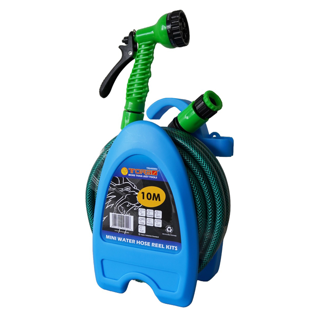Jual TORA Mini Water Hose Reel Kit With 7 Function Water Gun - Gulungan ...
