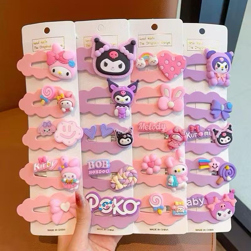 Jual 5 SET JEPIT RAMBUT ANAK KUROMI MELODY / JEPITAN RAMBUT ANAK MOTIF ...