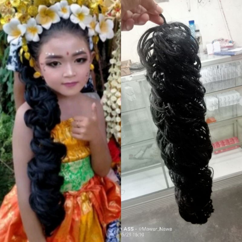 Jual Sanggul kemoceng, sanggul modern, variasi, sanggul anak | Shopee ...