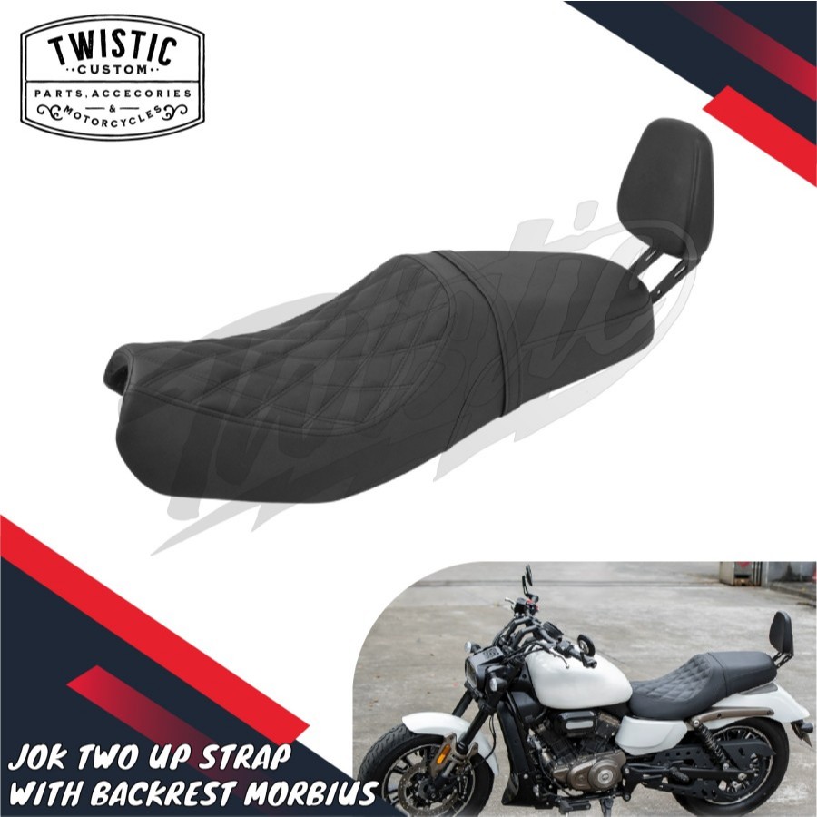 Jual Jok Two Up Strap Seat + Backrest Senderan Sandaran Jok Belakang ...