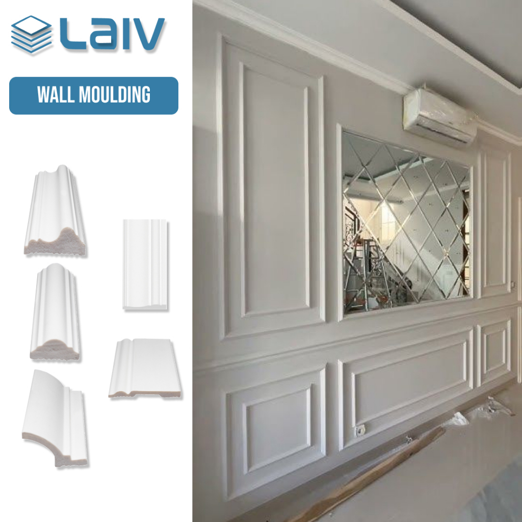 Jual LAIV Wall Moulding PVC List Dinding Lis Profil Ukiran Dinding Molding | Shopee Indonesia