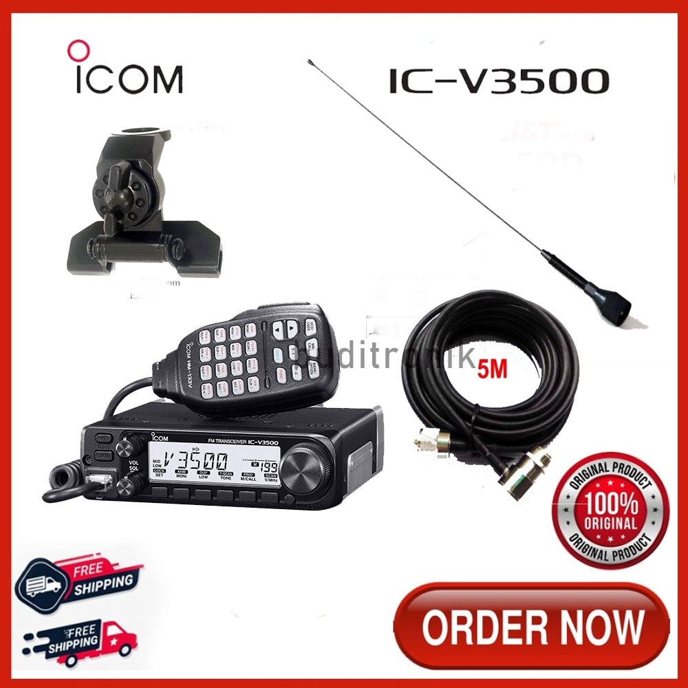 Jual RADIO RIG ICOM IC V3500 VHF 65WATT 136 174MHZ Terbaru | Shopee Indonesia