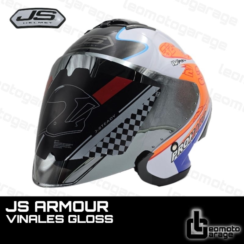 Jual HELM JS ARMOR VINALES HELM HALF FACE VINALES GLOSS | Shopee Indonesia