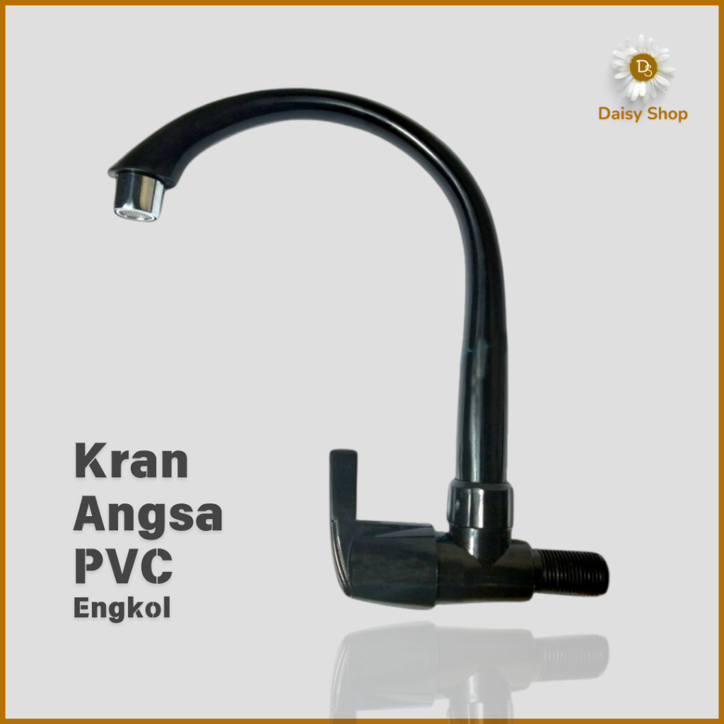 Jual (DS) Kran Angsa PVC Engkol 1/2 Inch / Kran Cuci Piring Handle ...