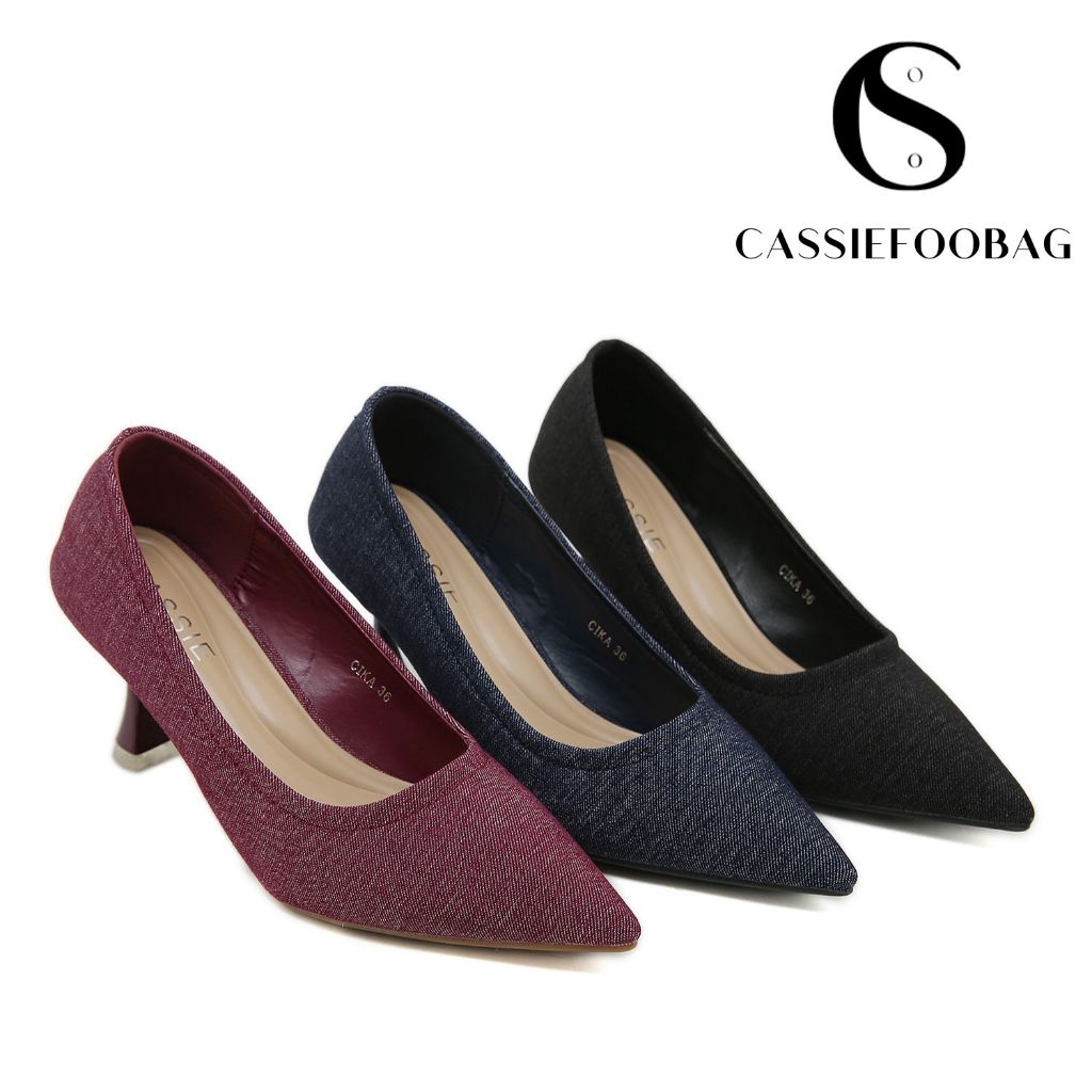 Jual CASSIE Sepatu heels wanita Sepatu hak tinggi wanita import ( CIKA ...