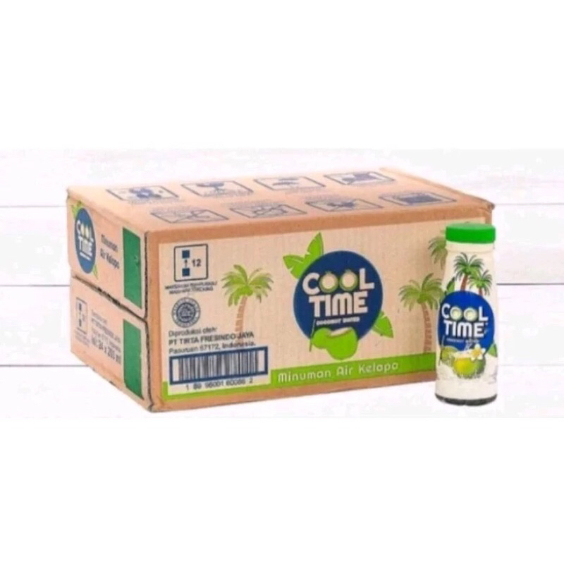 Jual COOL TIME COCONUT WATER Air kelapa 350 ml - 1 DUS ISI 12 BOTOL ...