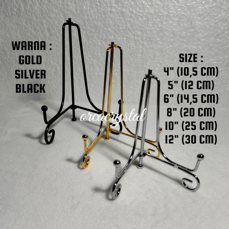 Jual Stand display dudukan kaki pajangan piring hias, crystal stand ...