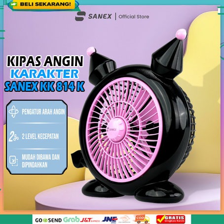 Jual SANEX Kipas Angin Karakter Kelinci Hitam 8 Inch SKK-814 K/Kipas ...