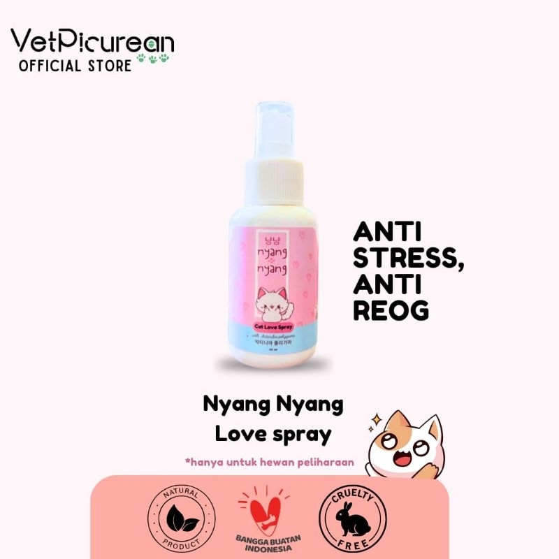 Jual Vetpicurean NyangNyang Love Spray | Semprotan Penenang untuk ...