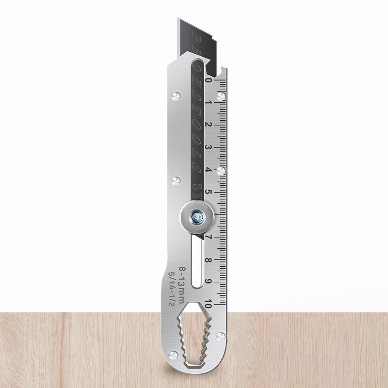 Jual Cutter Karter Carter Stainless Besar Penggaris Besi 10 CM Pisau ...