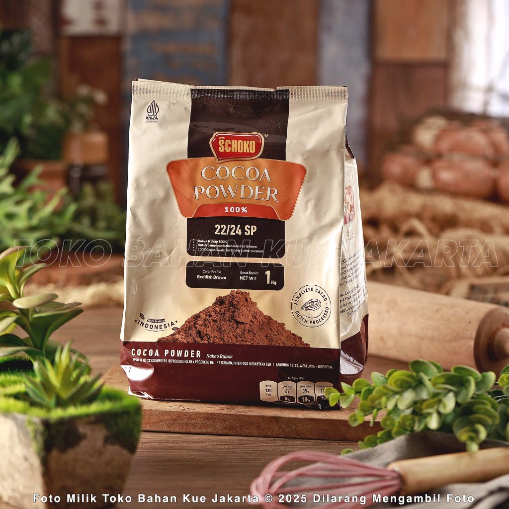 Jual Schoko - Pure Cocoa Powder SP 22/24 1kg Asli High Fat Cokelat ...