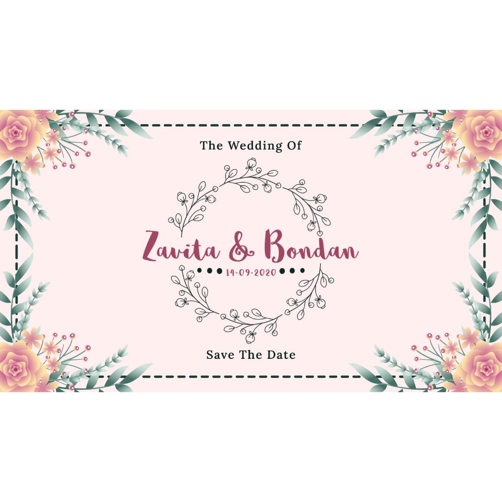 Jual Undangan Pernikahan Digital Video Landscape Desain Premium Yang ...