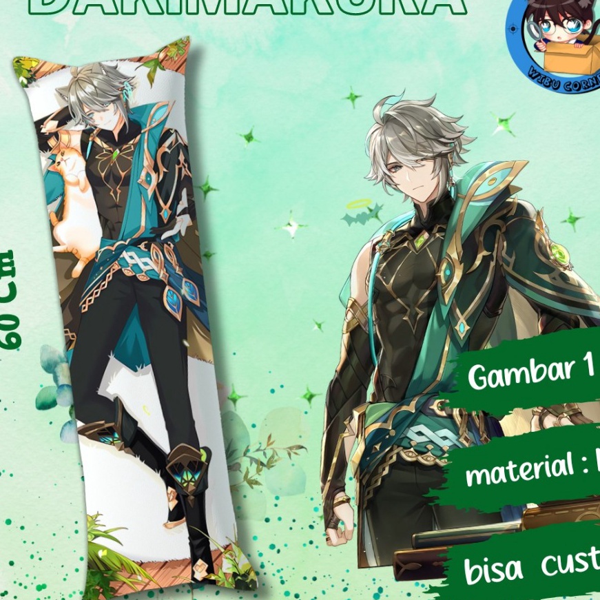 Jual Promo dakimakura guling ALHAITAM GENSHIN IMPACT 2 ukuran 2x6cm ...