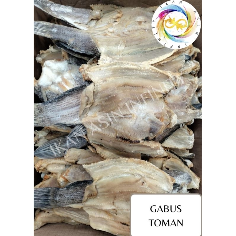Jual Ikan asin Gabus Toman Super (1000 gram / 1 kg) | Shopee Indonesia