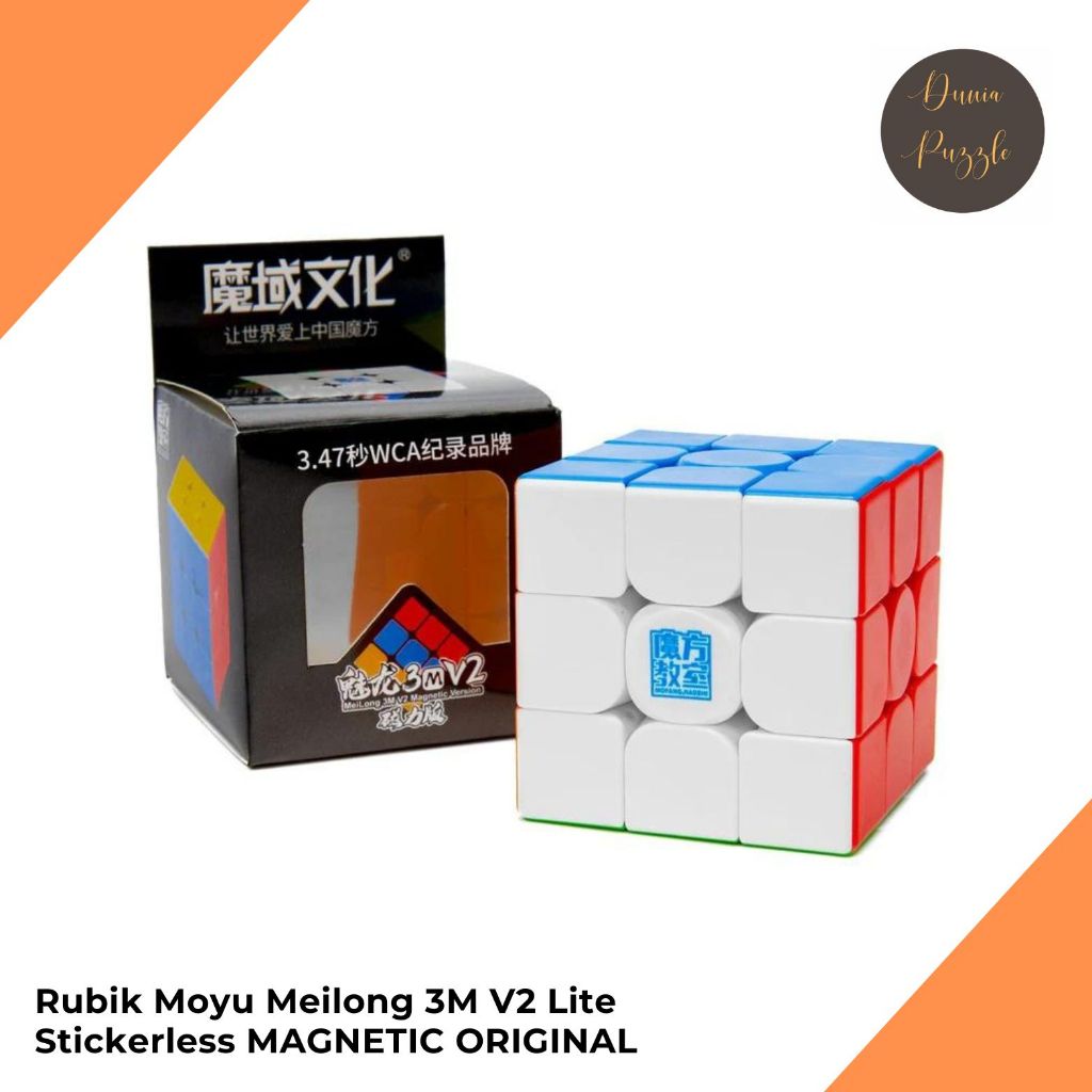 Jual Rubik 3x3 Moyu Meilong 3M V2 lite Terbaru Moyu Meilong 3M 3 M Magnet Stickerless | Shopee ...