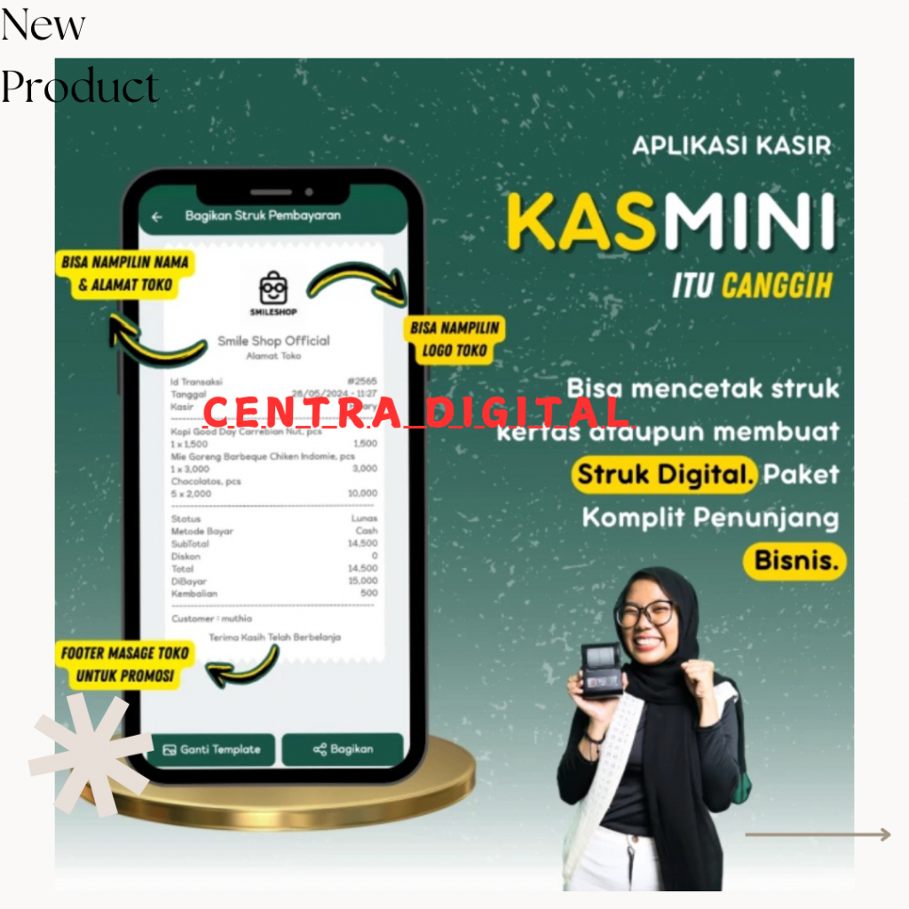 Jual Aplikasi MultiPayment Kasir Android Pencetak Struk - BY CENTRA DIGITAL | Shopee Indonesia