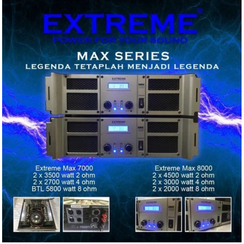 Jual EXTREME MAX 7000 Power Amplifier Sound System | Shopee Indonesia