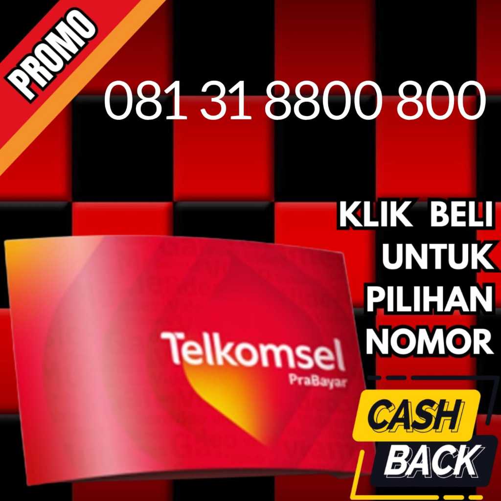 Jual TIPE 8800 SALE - Nomor Cantik Telkomsel 4G/5G Kartu Perdana Simpati Prabayar | Shopee Indonesia