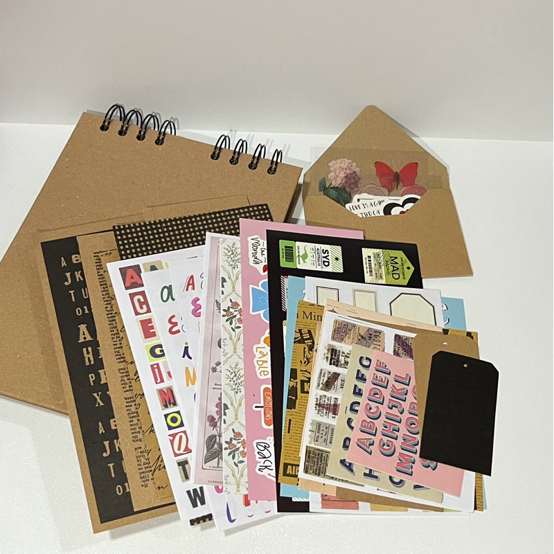 Jual Scrapbook Album A5 (Album+Dekorasi) Scrapbook Set DIY Kit Journal ...