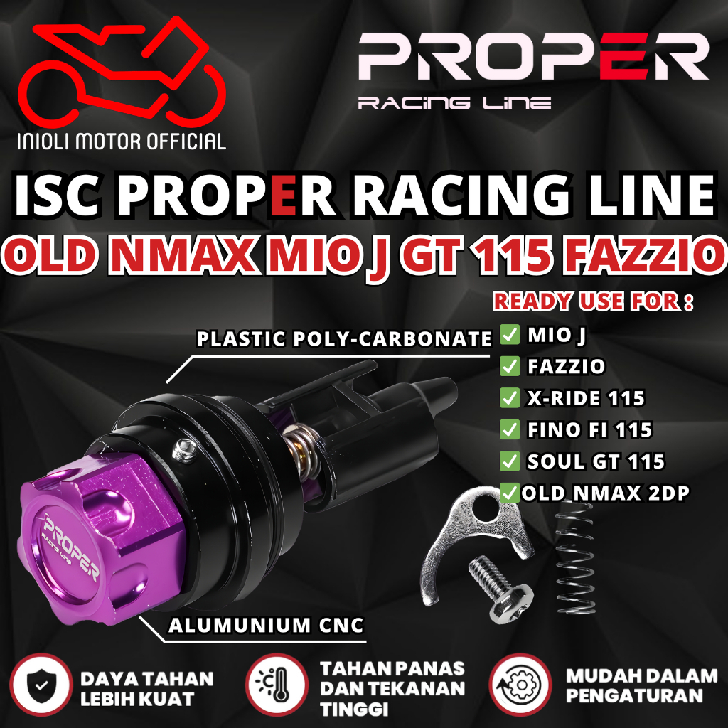 Jual ISC MANUAL AIR SCREW PROPER RACING OLD NMAX MIO J FINO FI 115 SOUL ...