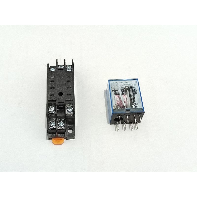 Jual Relay MY2N MY2N-J 8pin 5A 220v/240V AC 2NO+2NC + Socket | Shopee ...