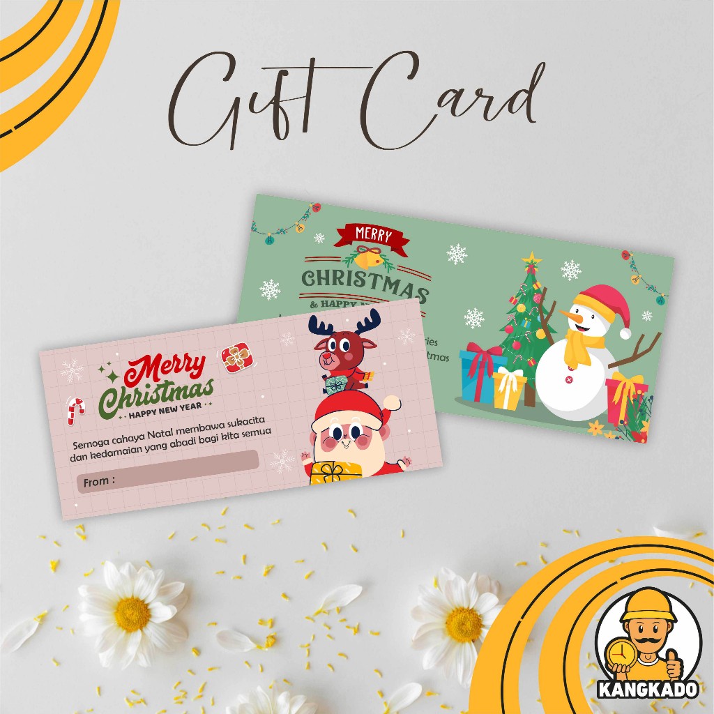 Jual KARTU UCAPAN NATAL UNTUK JAM UKURAN 10CM - WAJIB ORDER BERSAMA ...