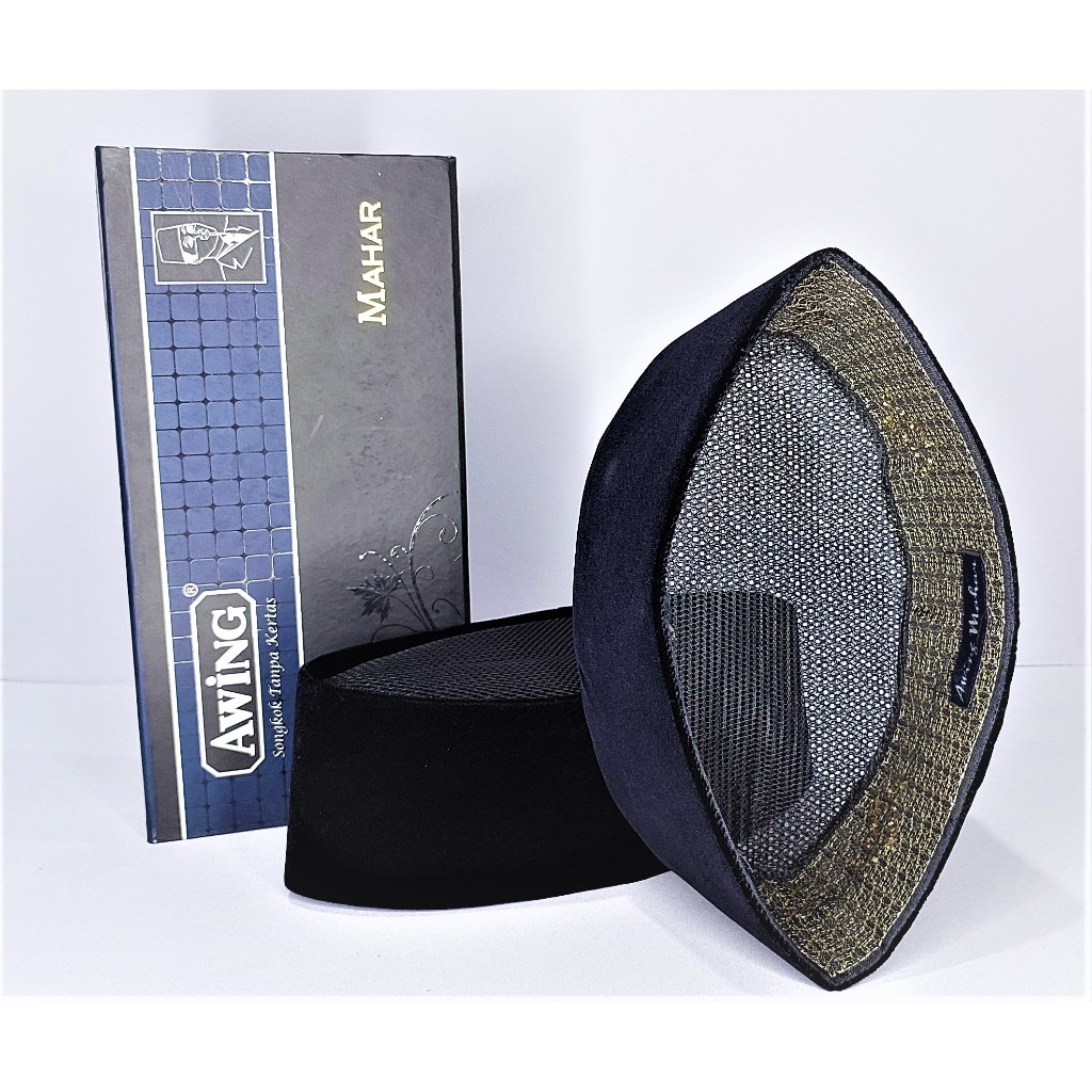 Jual Awing Songkok Mahar Full AC / Peci Awing Super Premium Mahar Full ...