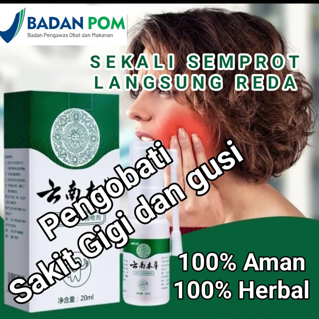 Jual TERBUKTI AMPUH Obat sakit gigi Dan Gusi berlubang Spray semprot ...
