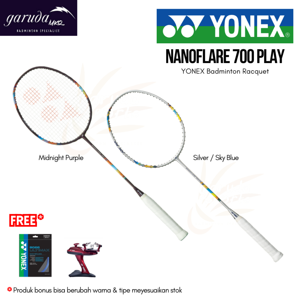Jual RAKET BADMINTON YONEX NANOFLARE 700 PLAY / NF 700 PLAY Midnight Purple / NF 700 PLAY Silver ...