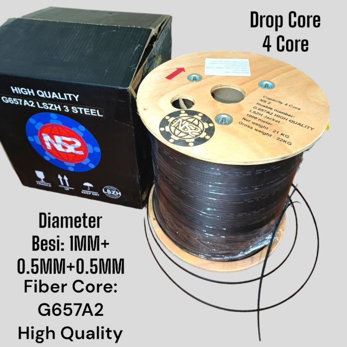 Jual dropcore 4 core 3 seling NS2 high quality fiber optik | Shopee ...