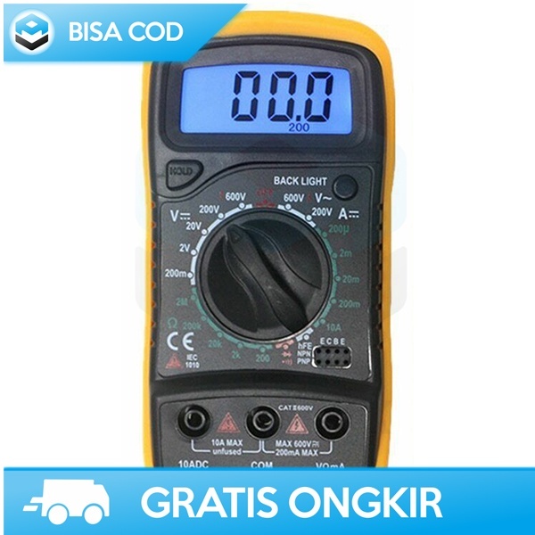 Jual AVOMETER TESTER DIGITAL MINI MULTITESTER JUNEJOUR XL830L PORTABLE ...