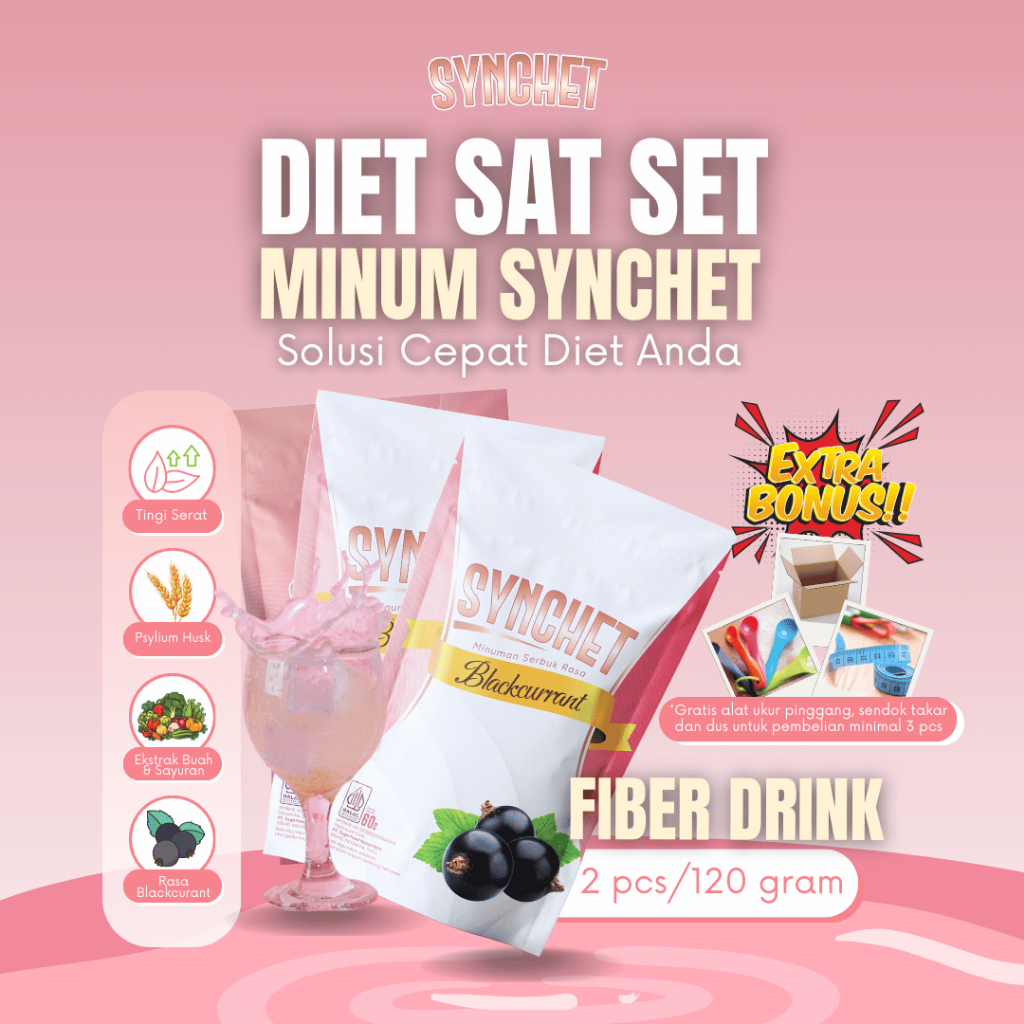 Jual SYNCHET - Minuman Serat Tinggi Detoks Slim Penurun Berat Badan Fiber Slim Pencahar Lemak ...