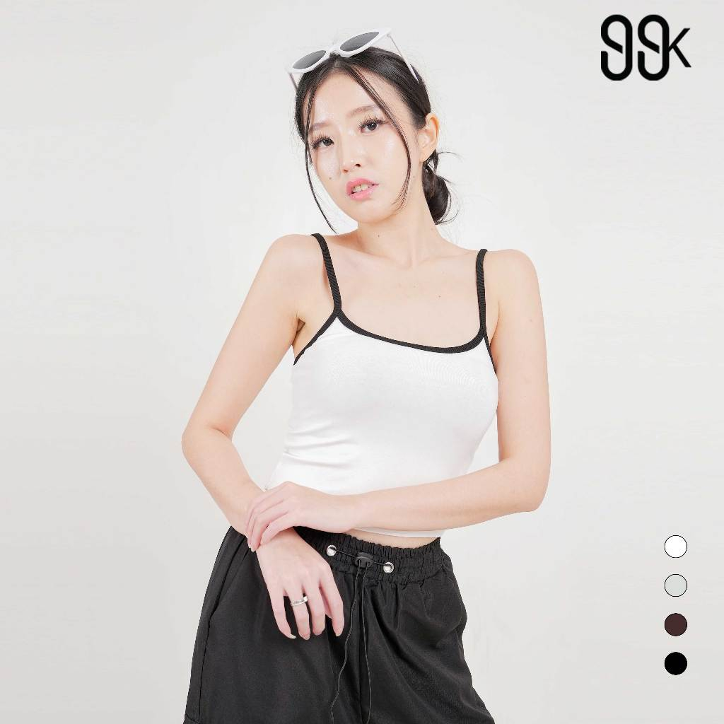 Jual 99kOUTLET Women Summer Tank Top Sleeveless Letter Print 3076 (S/M ...