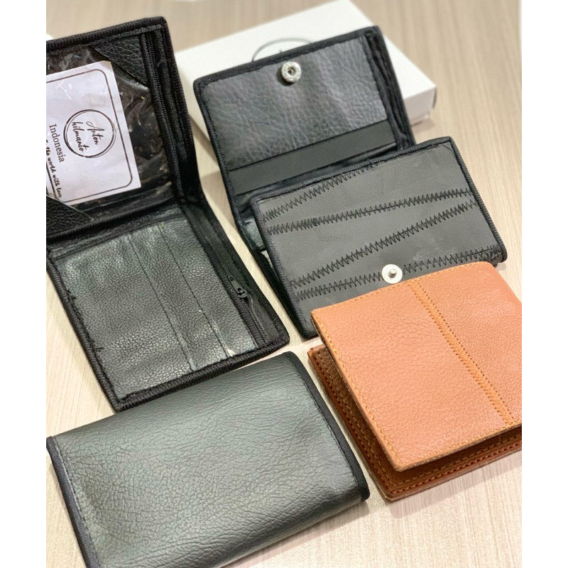 Jual [AHLMN] Dompet asli Indonesia, model sambung siksak bahan kulit ...