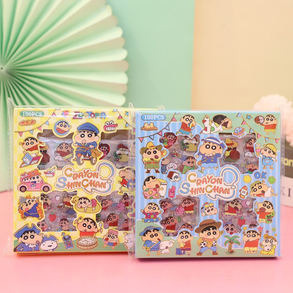 Jual STICKER SHINCHAN 100 Pcs/box Stiker Anti Air waterproof/Sticker ...