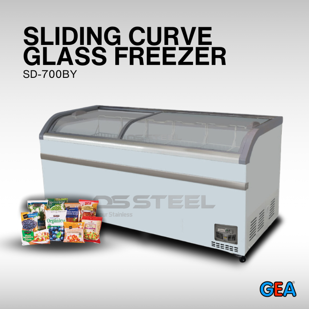Jual GEA Sliding Curve Glass Freezer 700 Liter GEA SD-700BY / Freezer ...