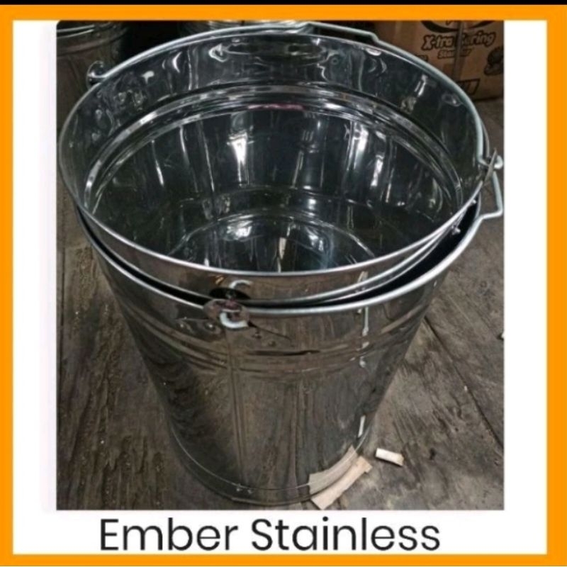 Jual Ember Stainless Tebal 10 Liter Pot Stainless Serbaguna | Shopee ...