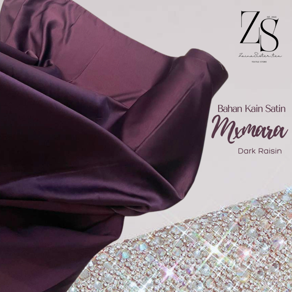 Jual 1/2 Meter Bahan Kain Satin Premium Mewah Mxmara Silk Luxury Bahan ...