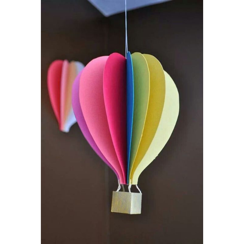 Jual Hiasan Dinding Tema Balon Udara Jumbo 3D | Shopee Indonesia