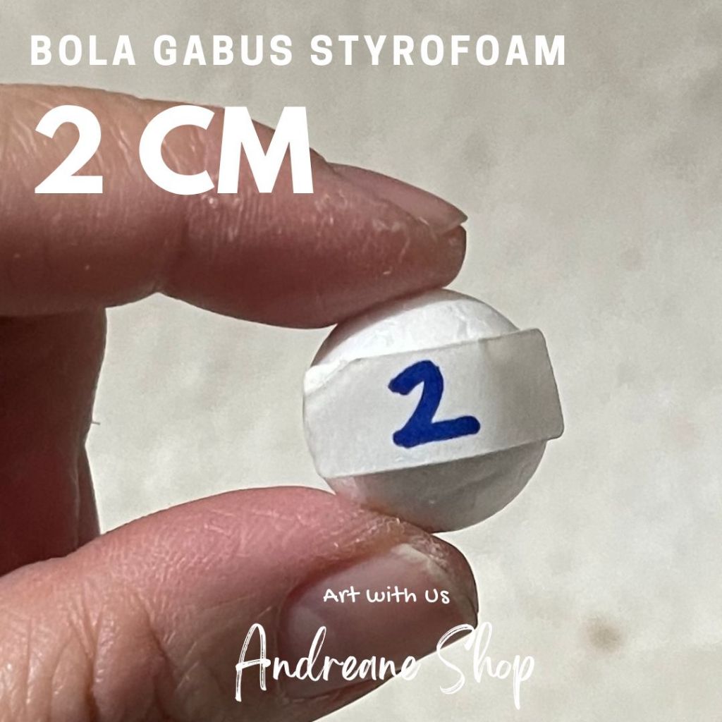 Jual Bola Gabus Styrofoam Putih DIY Craft 2 cm | Shopee Indonesia