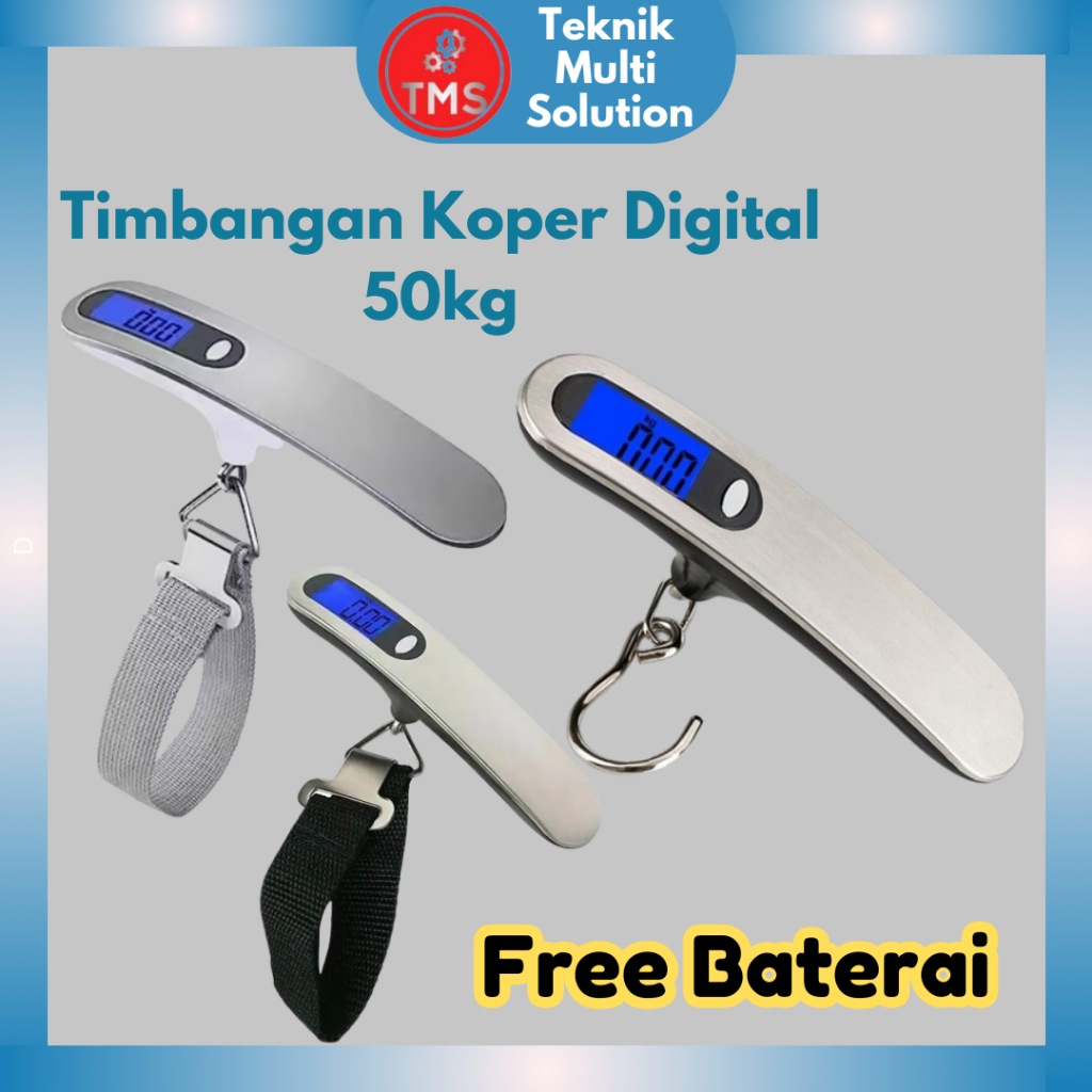 Jual TIMBANGAN KOPER TAS AKURAT STAINLESS TRAVEL LUGGAGE SCALE 50 KG ...
