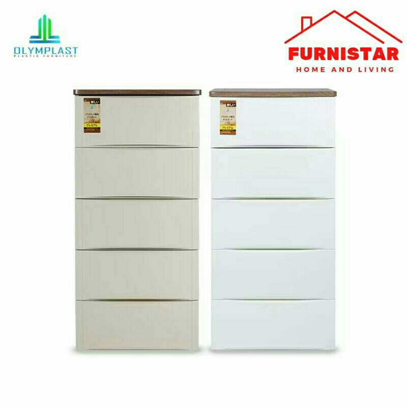 Jual Olymplast ODC 05 M Lemari Laci Plastik Drawer Cabinet Container Susun 5 Tingkat Modern ...