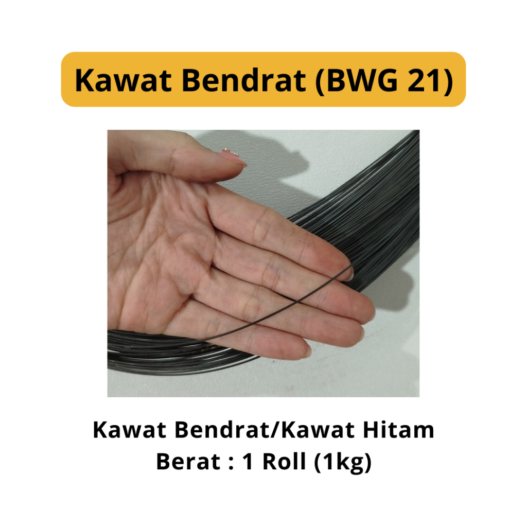 Jual Kawat Bendrat/1Kg/Kawat Beton/Kawat Hitam/Kawat Ikat/BWG 21/Kiloan ...