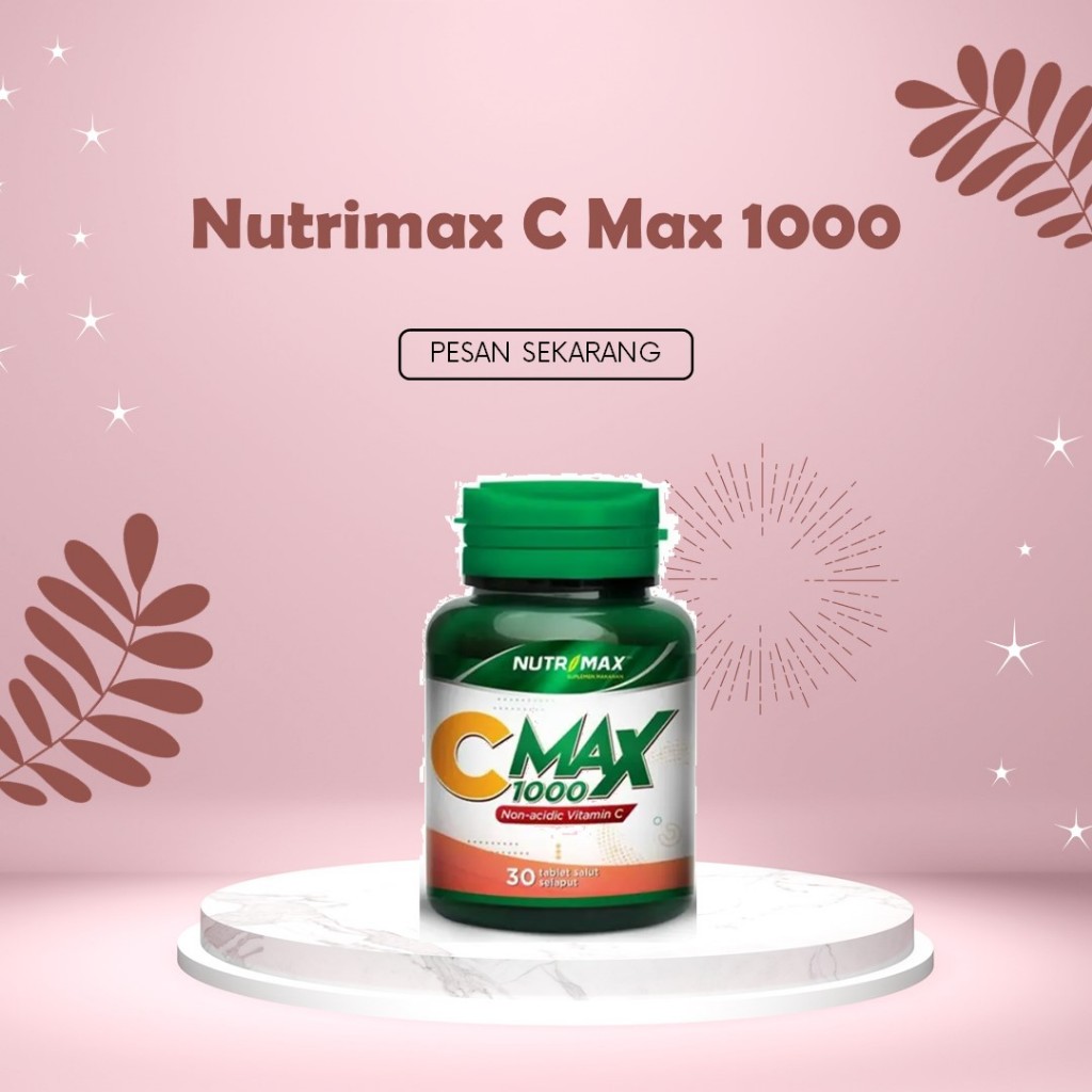Jual NUTRIMAX C MAX 1000 - ISI 30 BUTIR - Vitamin C Daya Tahan Tubuh Dewasa dan Anak | Shopee ...