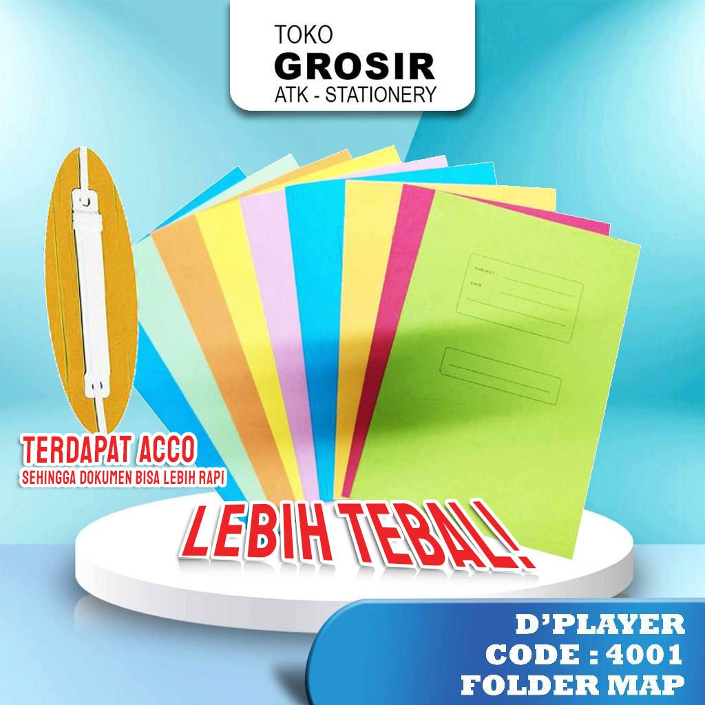 Jual (5 PCS) Stop Map Snelhecter / Map Kertas / Map Acco D Players 4001 ...