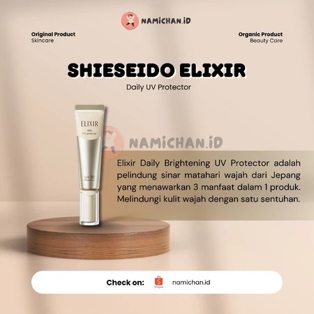 Jual [ PO Japan September 2025 ] Shieseido Elixir Daily UV Protector | Elixir Daily Brightening ...