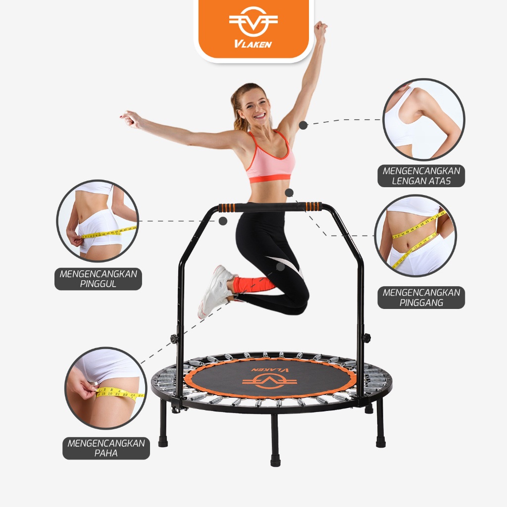 Jual Vlaken Round Sport Trampoline Alat Olahraga Lompat Trampolin Bulat | Shopee Indonesia